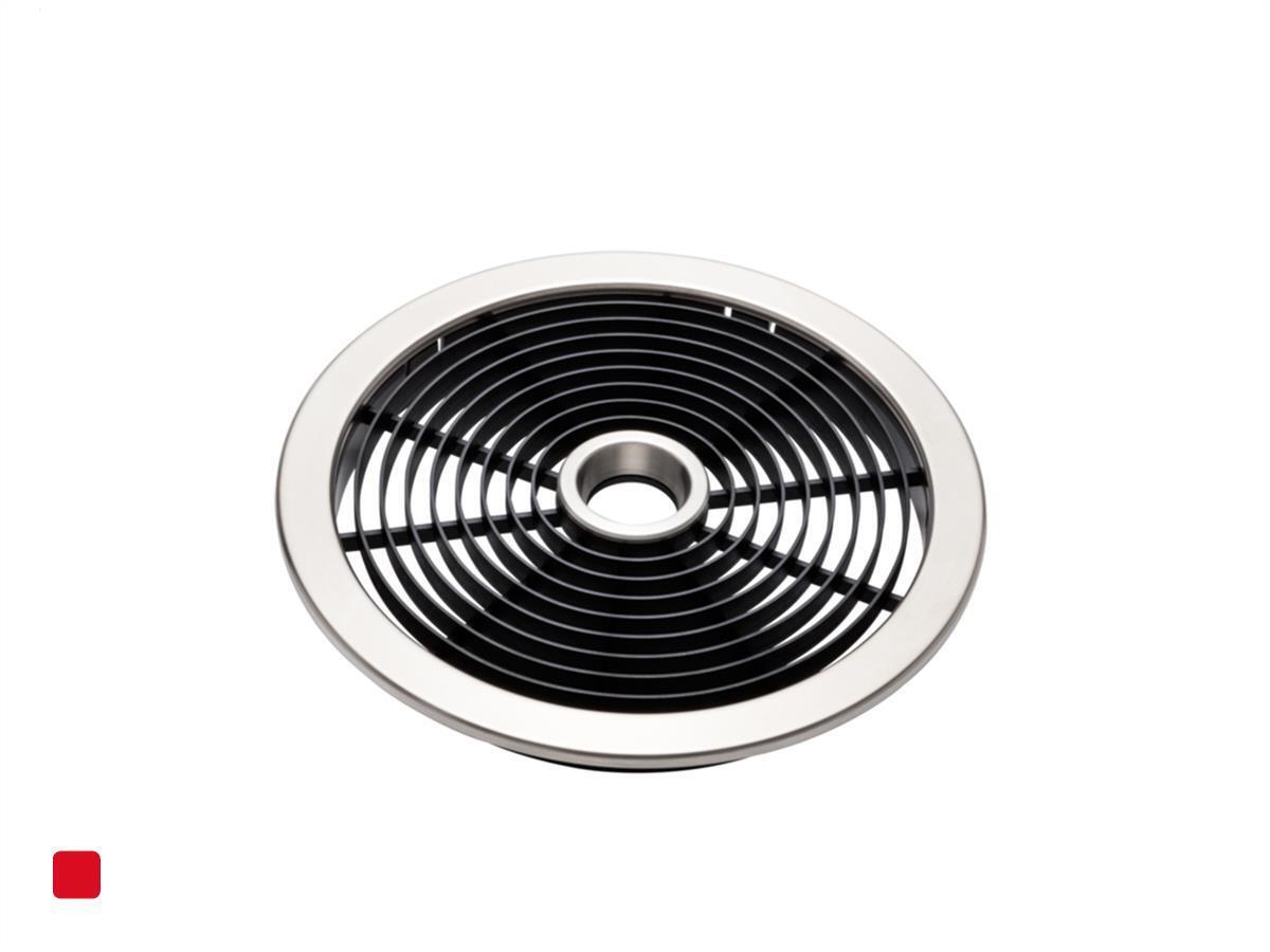 BLED1 BORA Basic air inlet nozzle, flat, framed in a stainless steel r ...